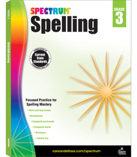 Spectrum Spelling, Grade 3 - Paperback By Spectrum - GOOD 9781483811765 ...